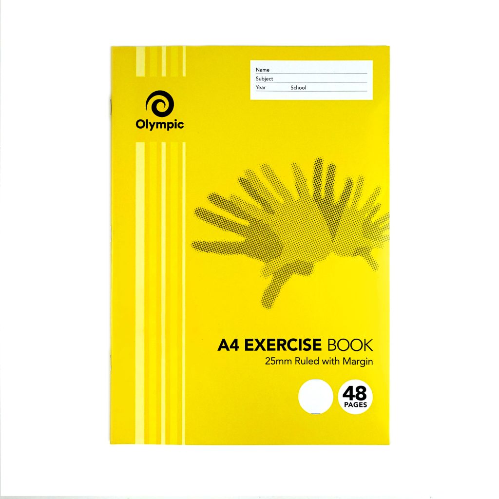 Olympic Exercise Book 25mm Ruled with Red Margin A4 48 pages - Hamelin ...